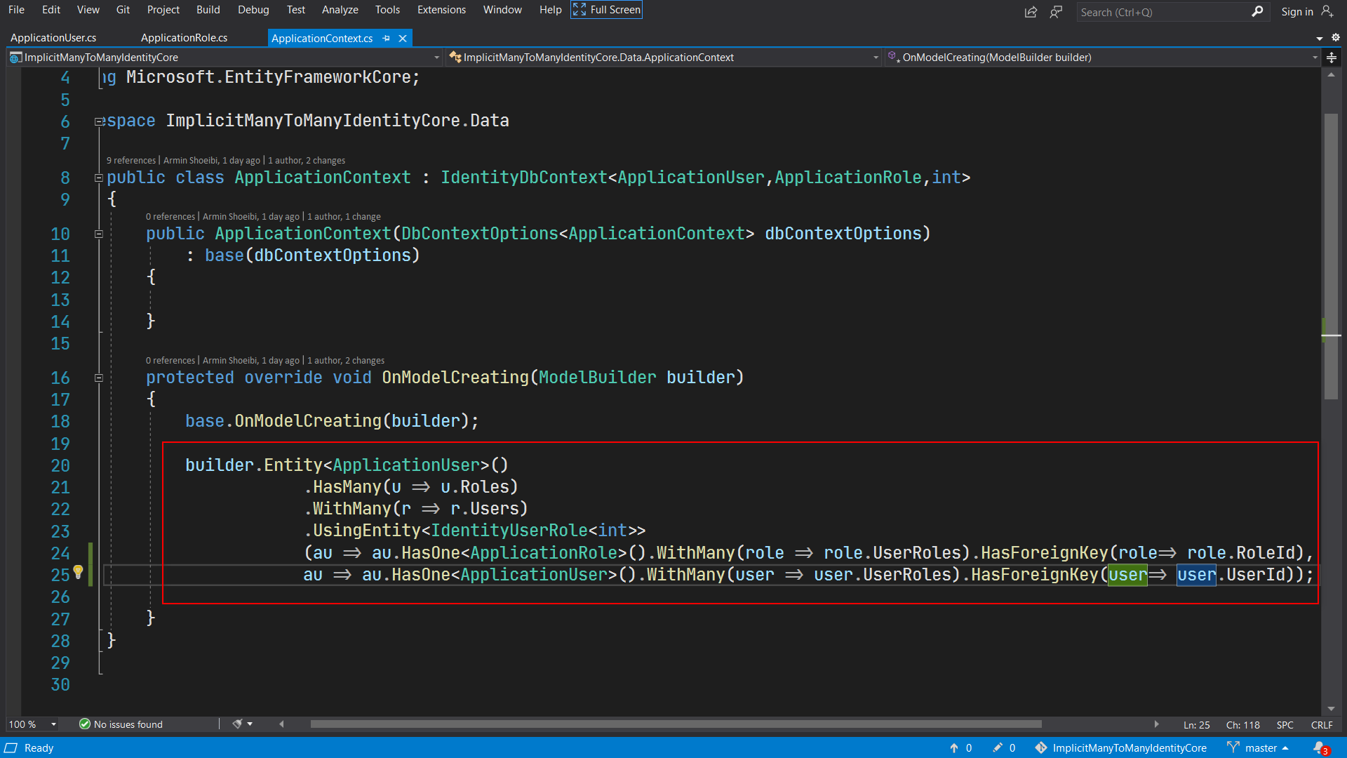 Github Arminshoeibiimplicitmanytomanyidentitycore Integrating Implicit Many To Many Of Ef