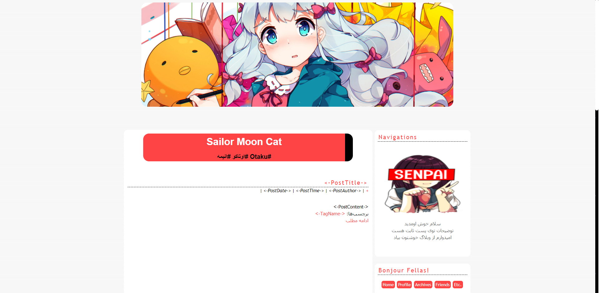 Sailor Moon Cat - Themes & Codes